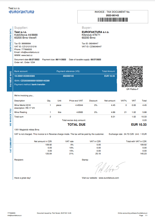Czechia Free invoicing – Tax compliant cloud invoicing for Central ...