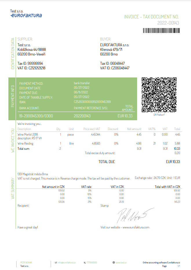Czechia Free invoicing – Tax compliant cloud invoicing for Central ...