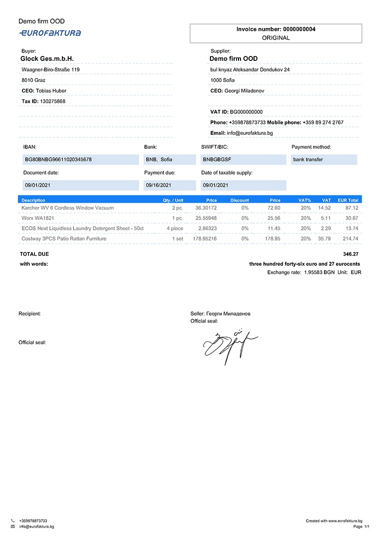 Bulgaria Free invoicing – Tax compliant cloud invoicing for Central ...