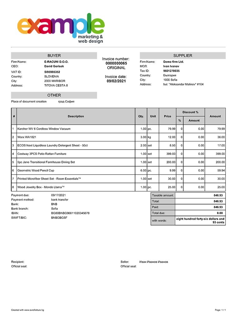 Bulgaria Free invoicing – Tax compliant cloud invoicing for Central ...